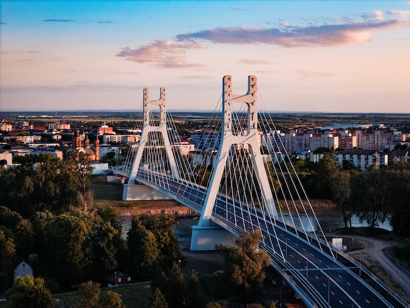 Strabag delivers EUR 40 mln, 644-meter-long Transilvania Bridge in Romania’s Satu Mare | Romania ...